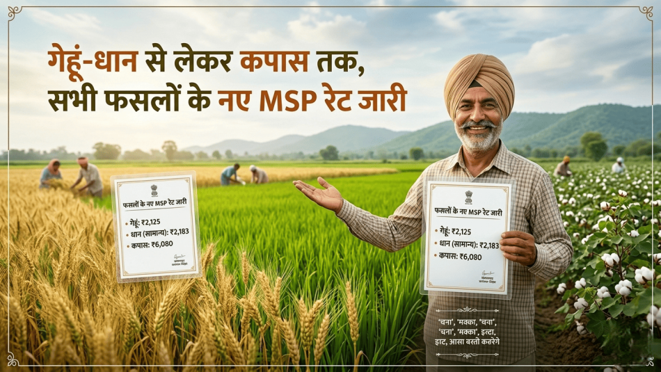 MSP 2026-27 Announced: Check New Rates for Paddy, Wheat, Gram, Mustard ...