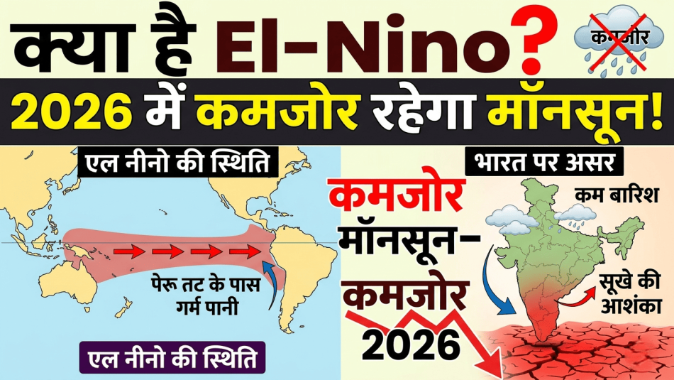 Fact Of The Day: क्या है El-Nino? 2026 में कमजोर रहेगा मॉनसून!